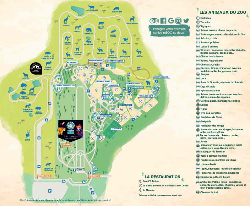 Zoo de Thoiry (WOW Safari Thoiry) 2025 Promo Tarif Accès SéjourGuide ...